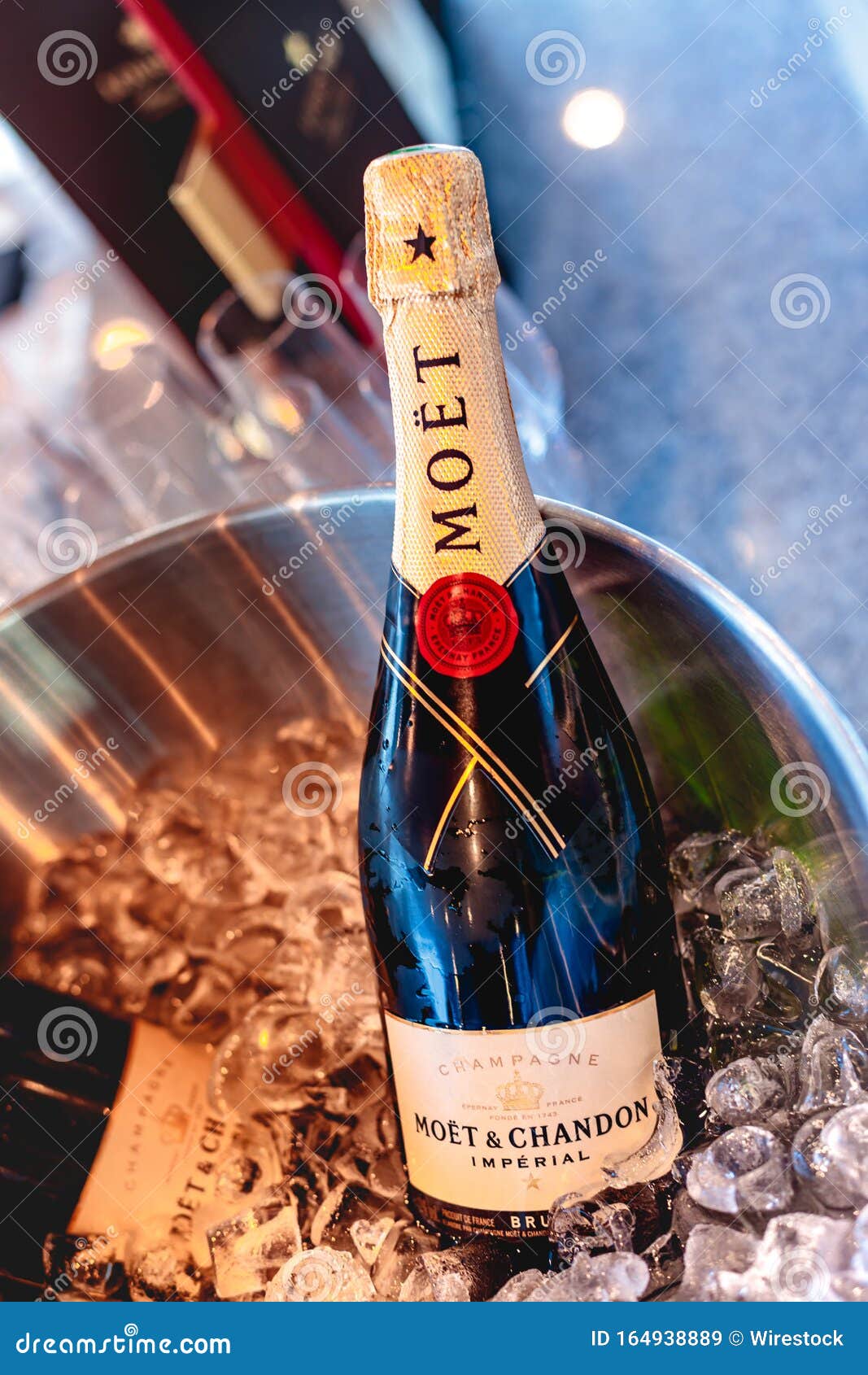 Fresh Moet Bottle of Champaign Editorial Stock Image - Image of moet ...