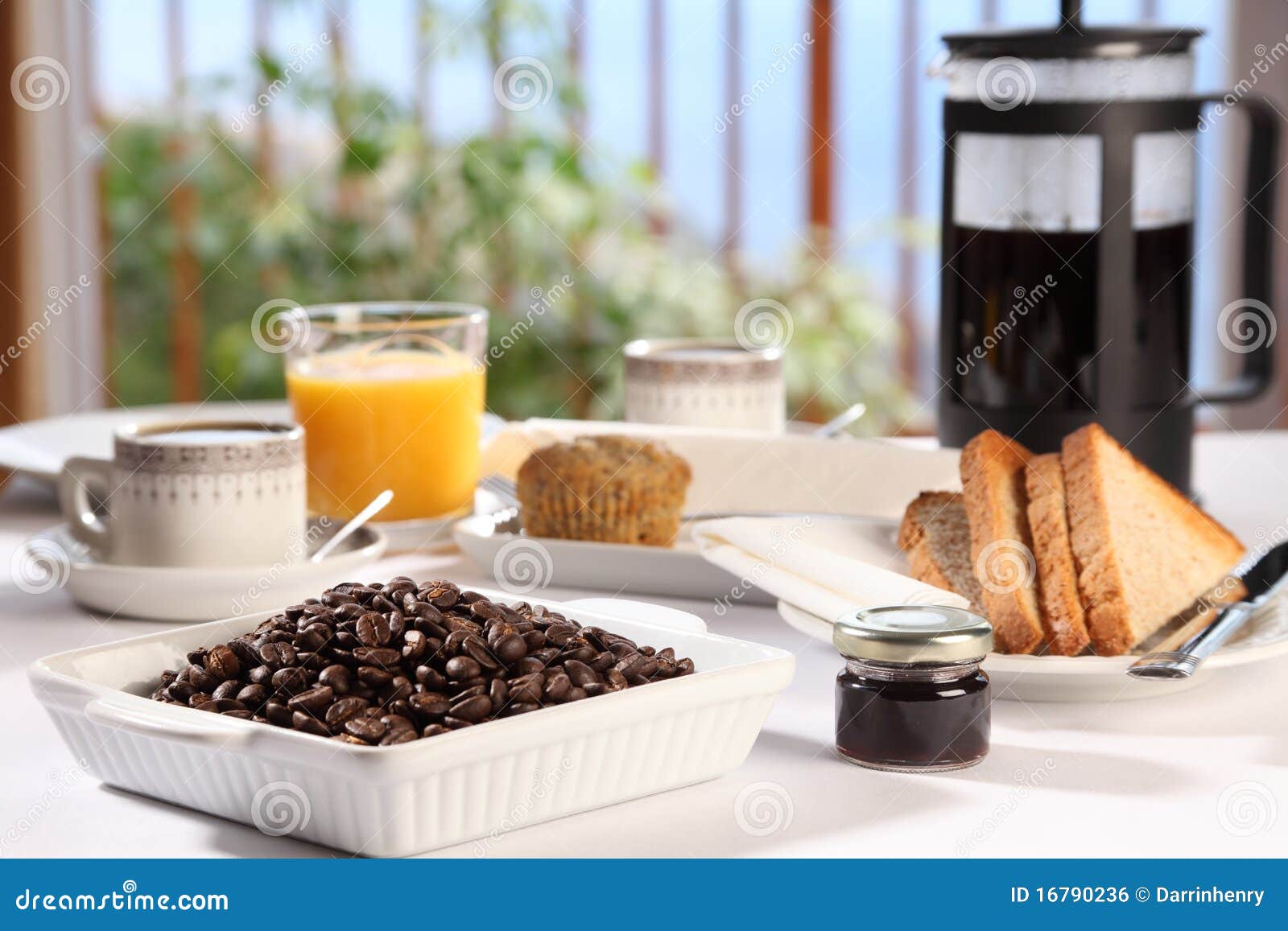 Fresh Morning Coffee at Breakfast Stock Photo - Image of scented, spoon ...
