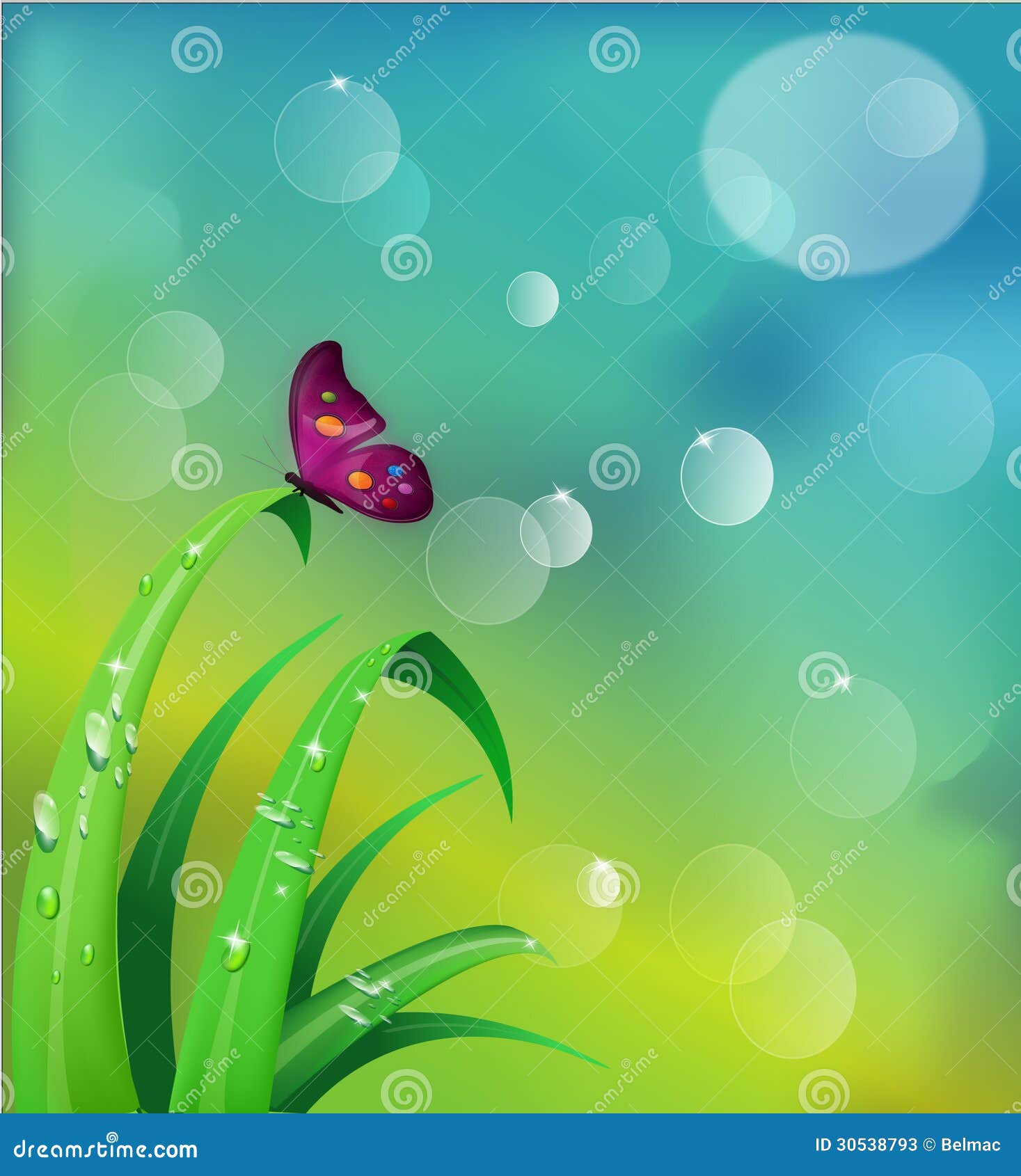 Fresh morning stock illustration. Illustration of growth - 30538793