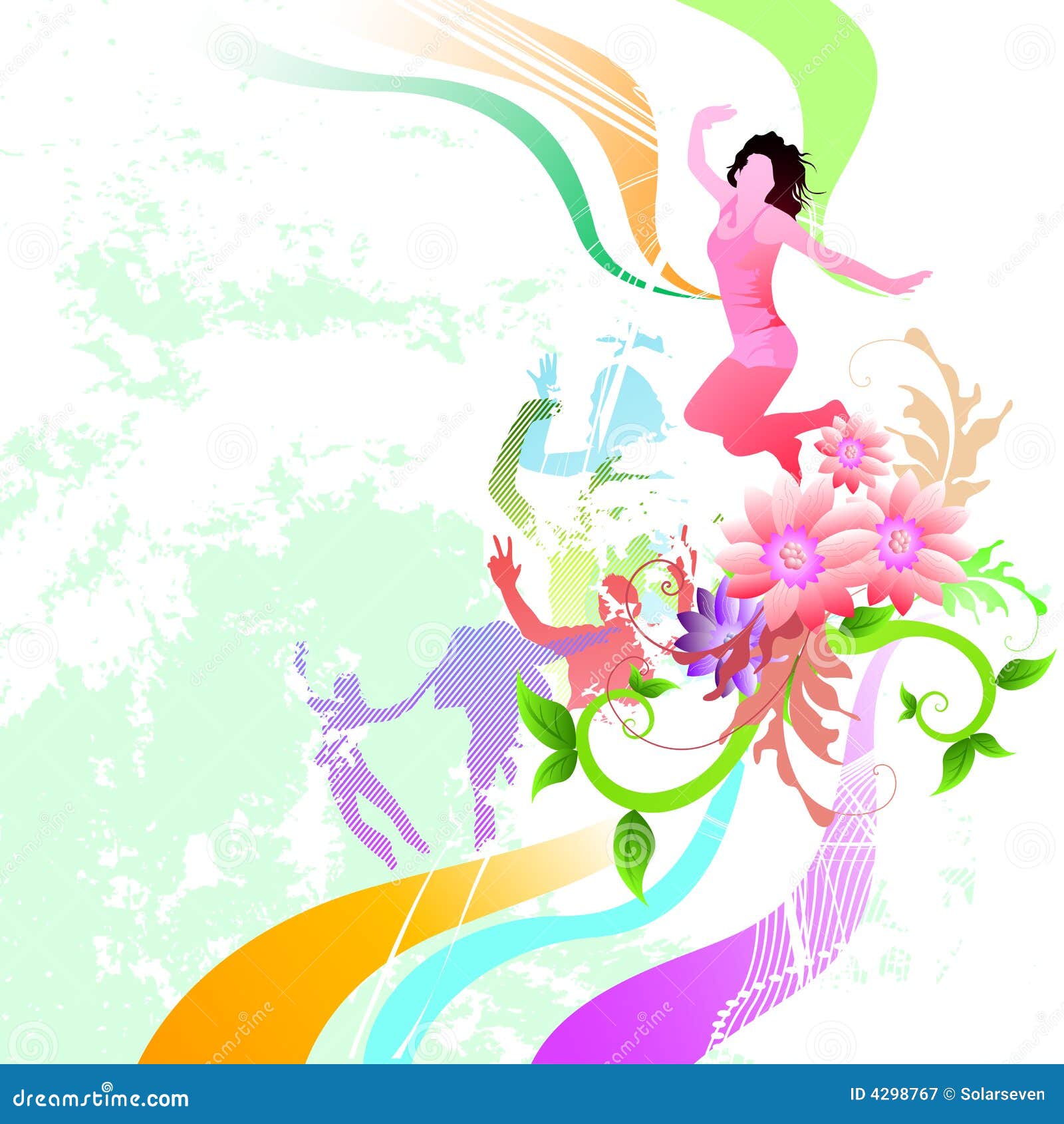 Fresh Morning Vector stock illustration. Illustration of flower - 4298767