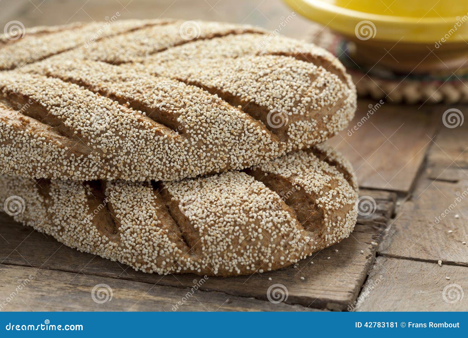Fresh Moroccan Semolina Bread Stock Image - Image of fresh, moroccan ...
