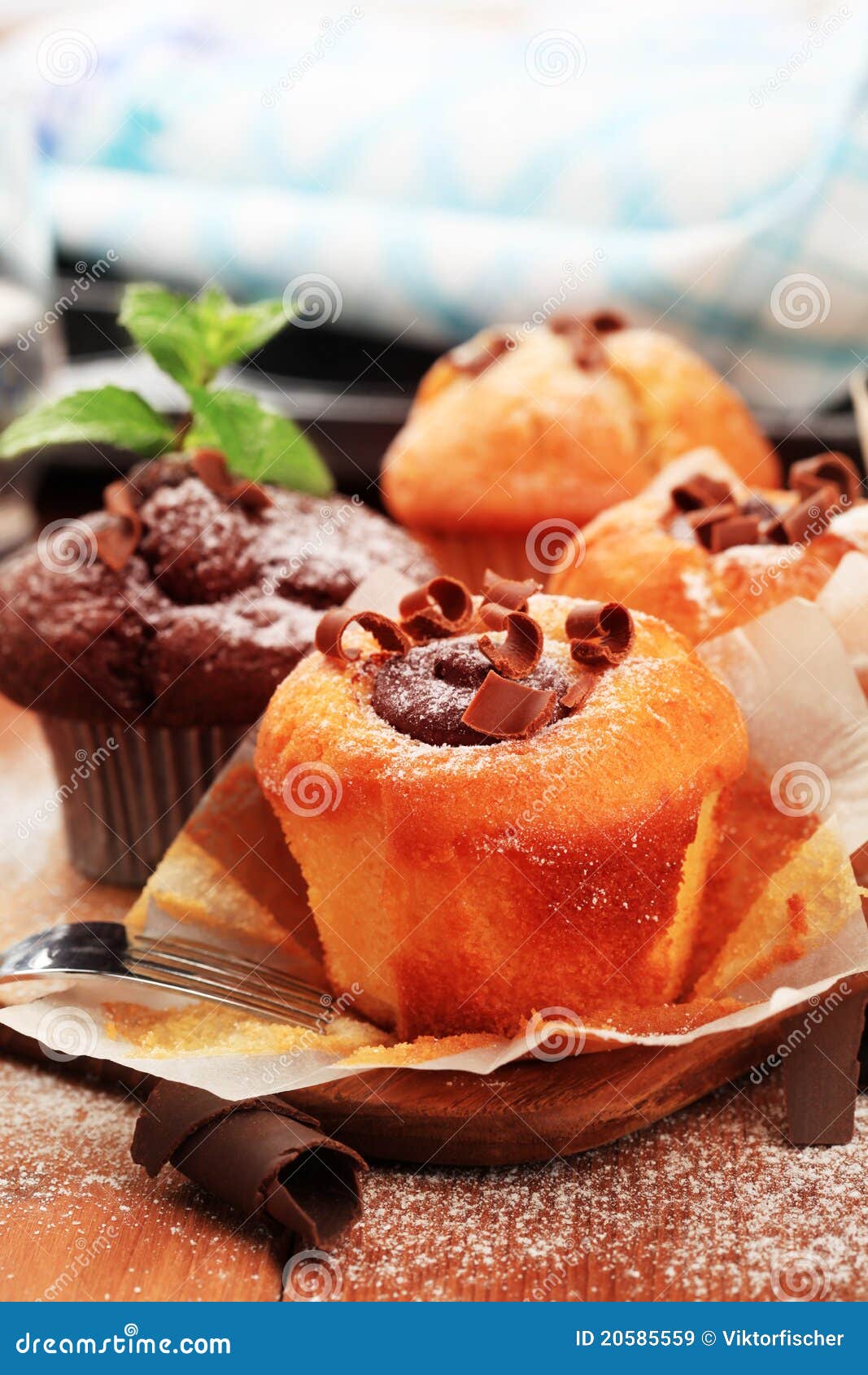 Fresh muffins stock image. Image of breakfast, coffee - 20585559