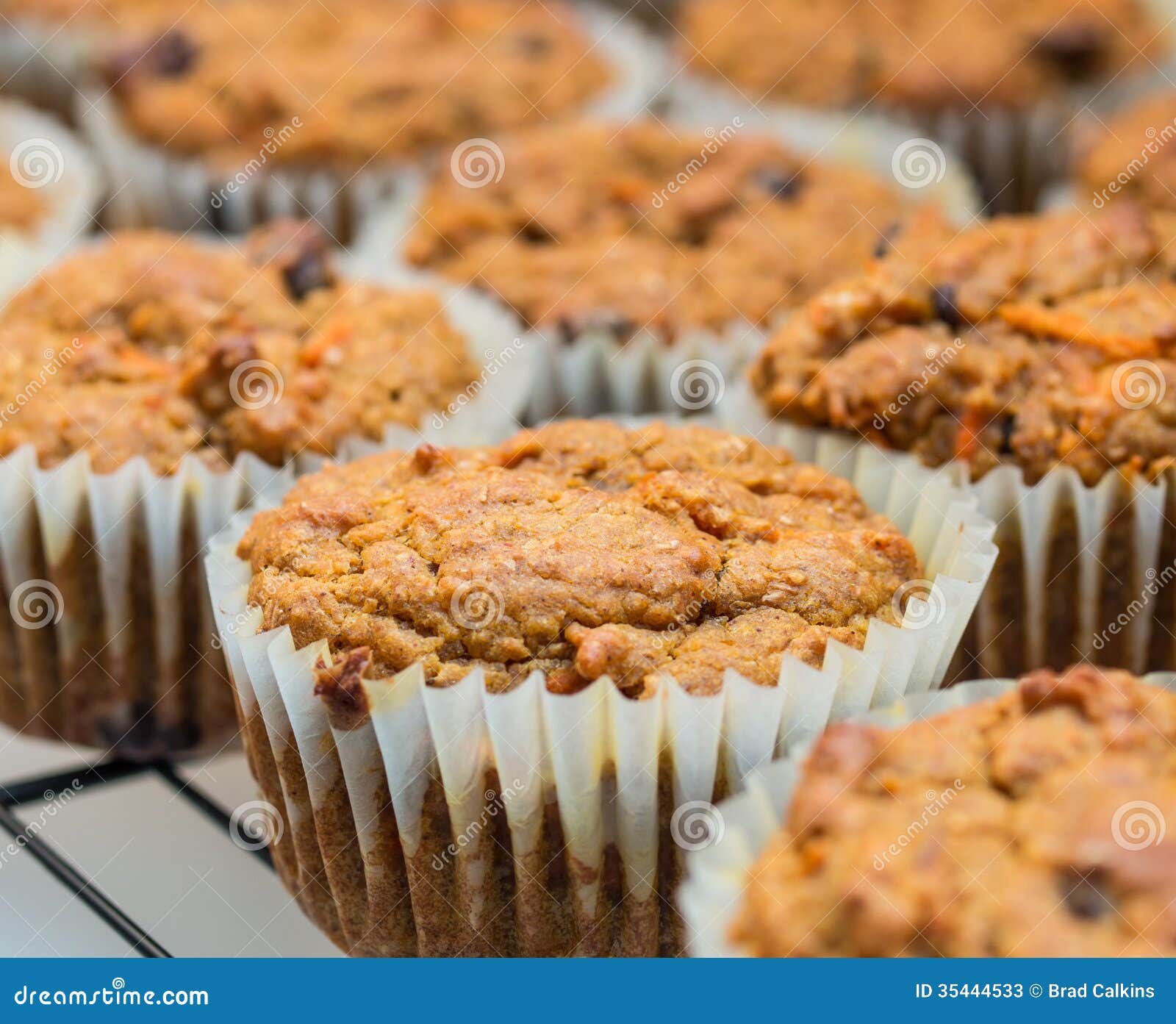 Fresh muffins stock image. Image of cooling, bakery, muffins - 35444533
