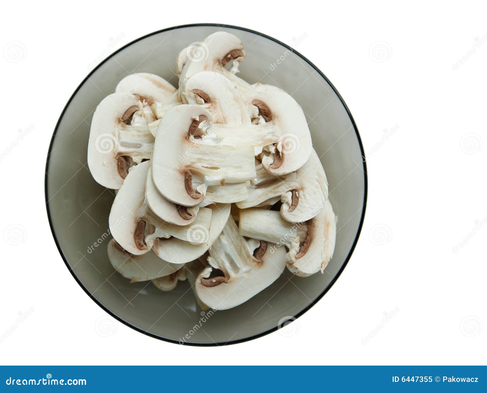 Fresh mushroom slices stock image. Image of fresh, champignons - 6447355