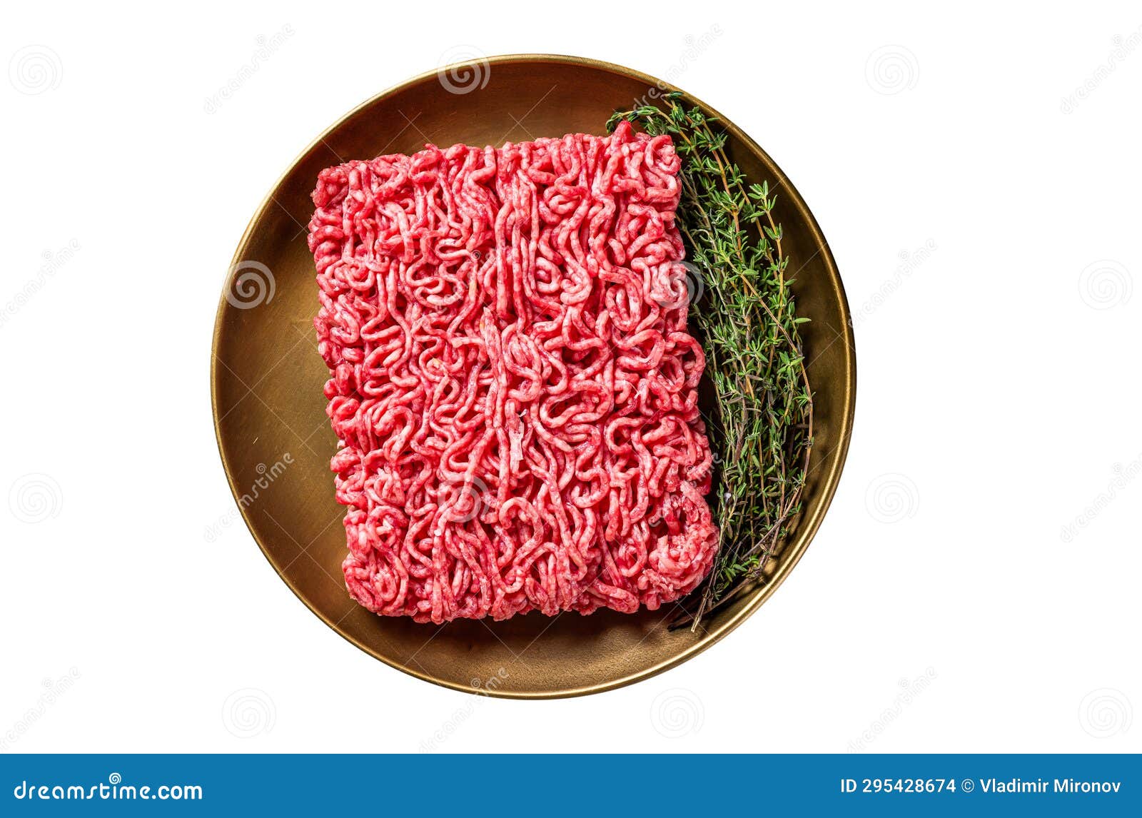 Fresh Mutton Lamb Mince Meat, Raw Ground Meat. Isolated on White ...