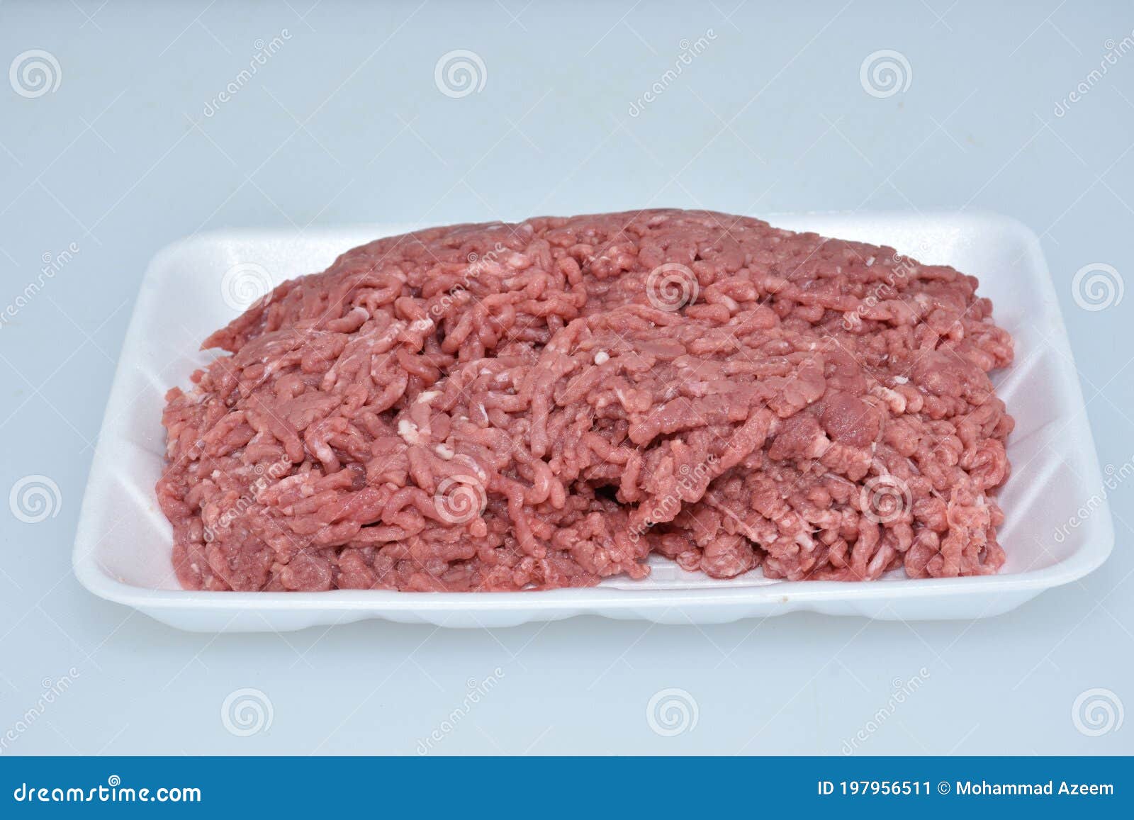 Fresh Mutton Mince in Plate Stock Image - Image of food, background ...