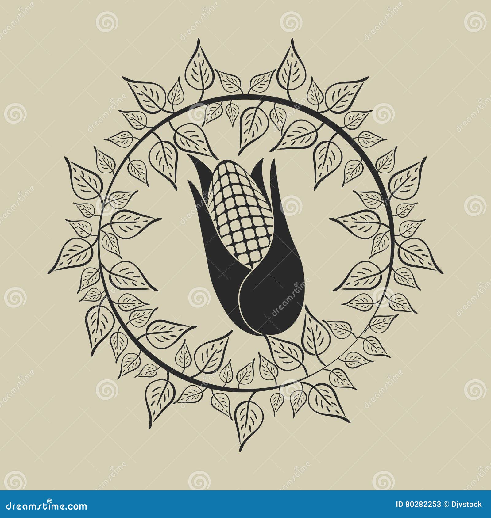 Fresh natural corn stock vector. Illustration of growing - 80282253