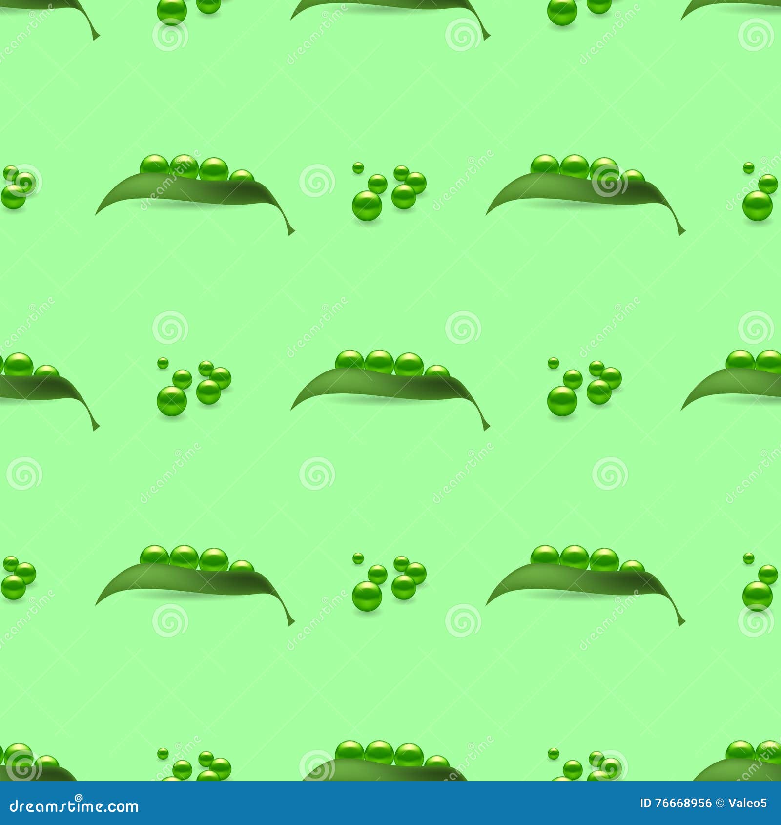 Fresh Natural Green Peas Seamless Pattern Stock Vector - Illustration ...