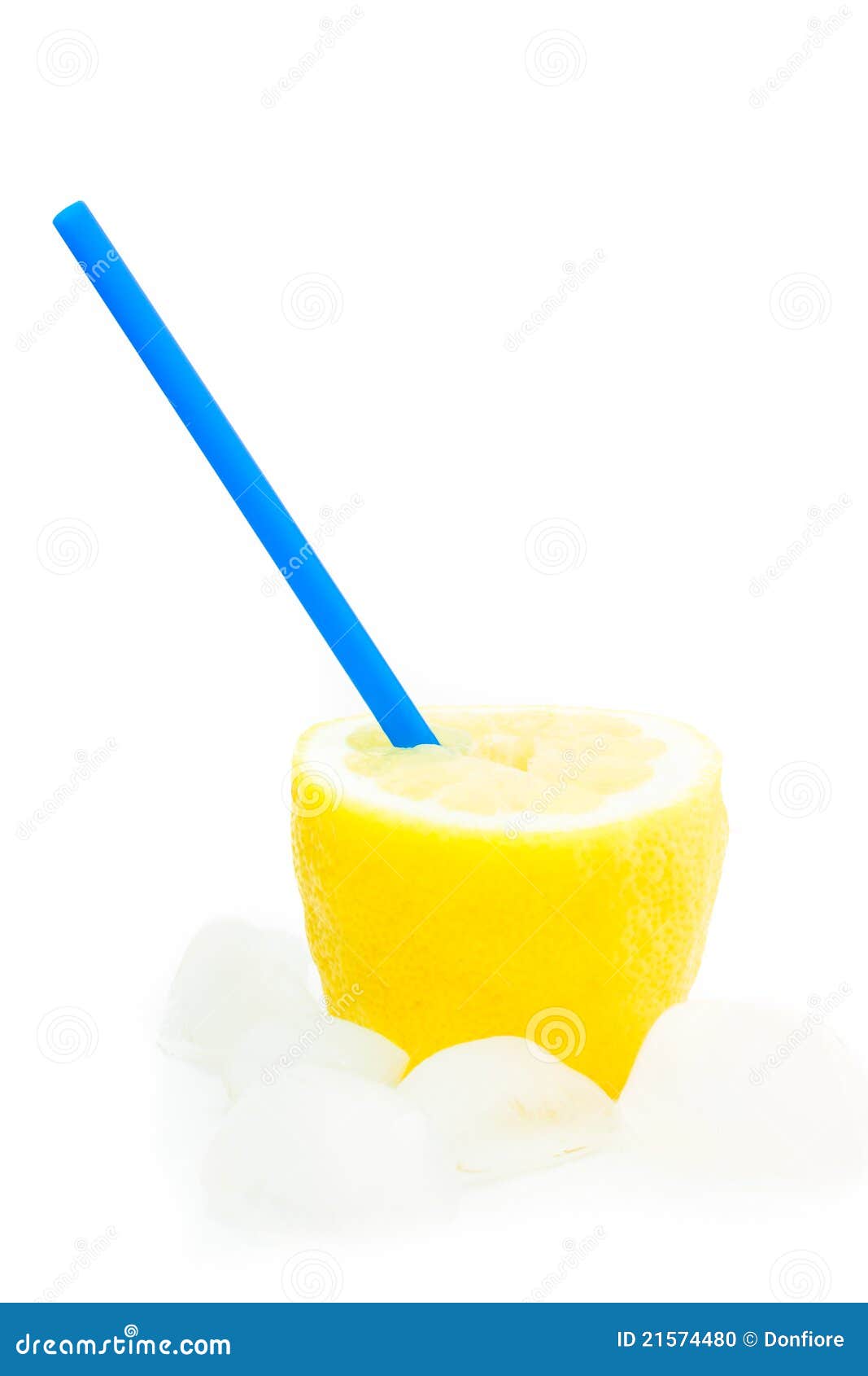 Fresh Natural Lemon Juice with Ice Stock Photo - Image of diet, citrus ...