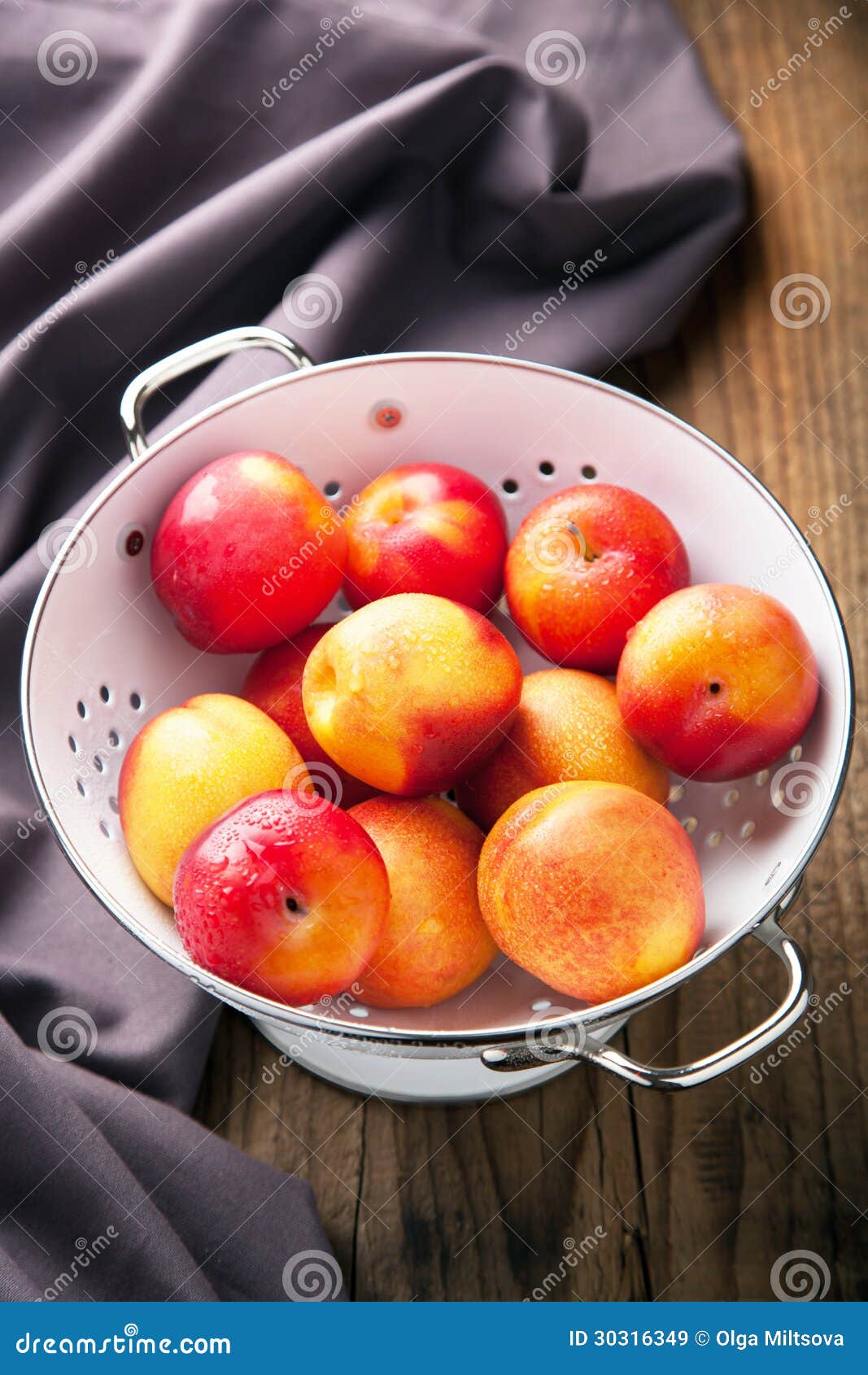 Fresh nectarines and plums stock image. Image of fruit - 30316349