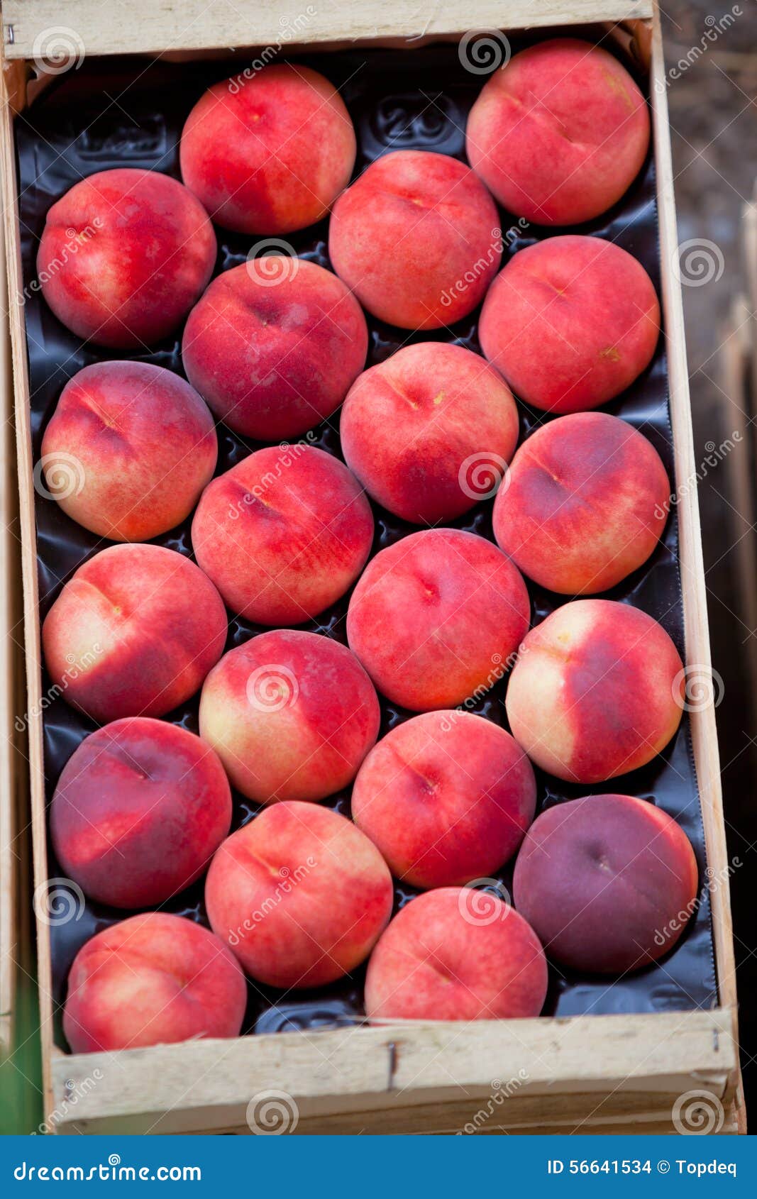Fresh Nectarines Selling in a Market Stock Photo - Image of plant ...