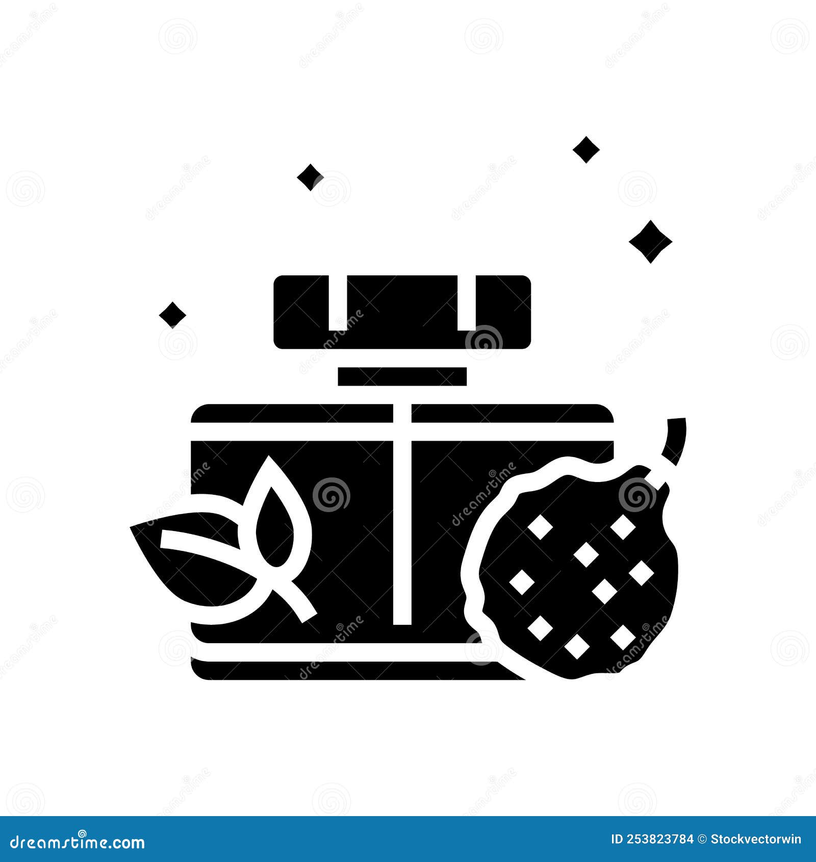 Fresh Notes Perfume Glyph Icon Vector Illustration Stock Vector ...