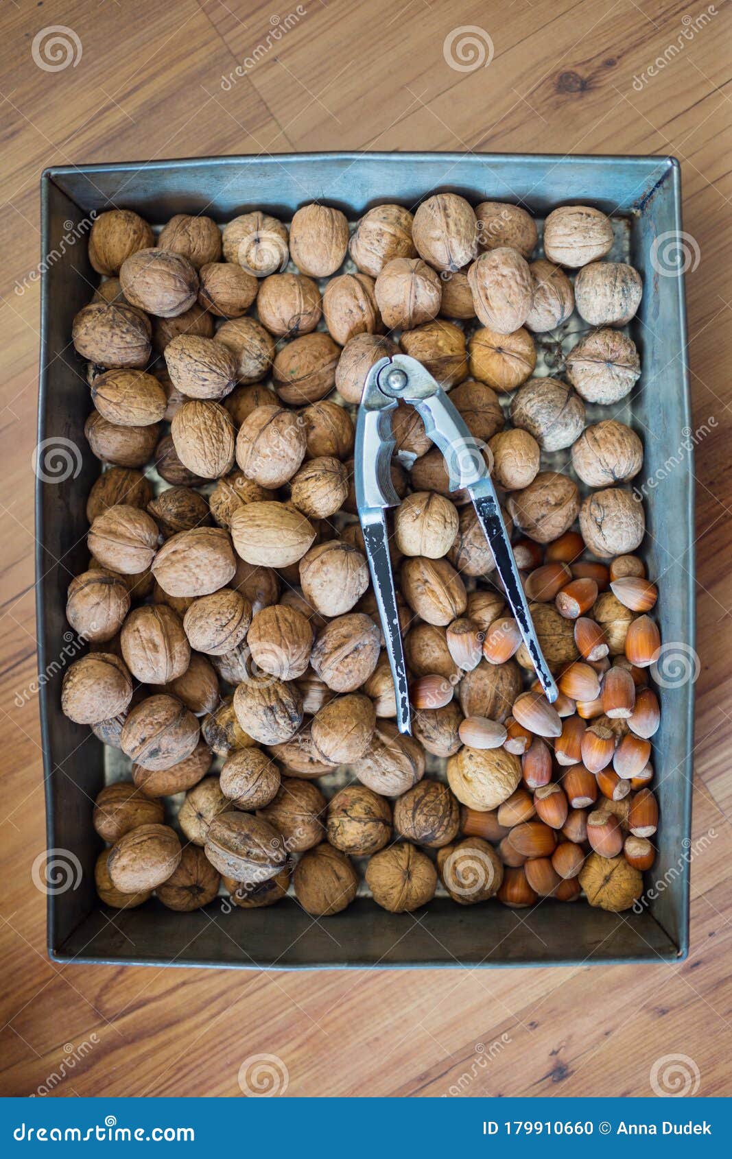Nuts and a nutcracker stock photo. Image of objects - 179910660