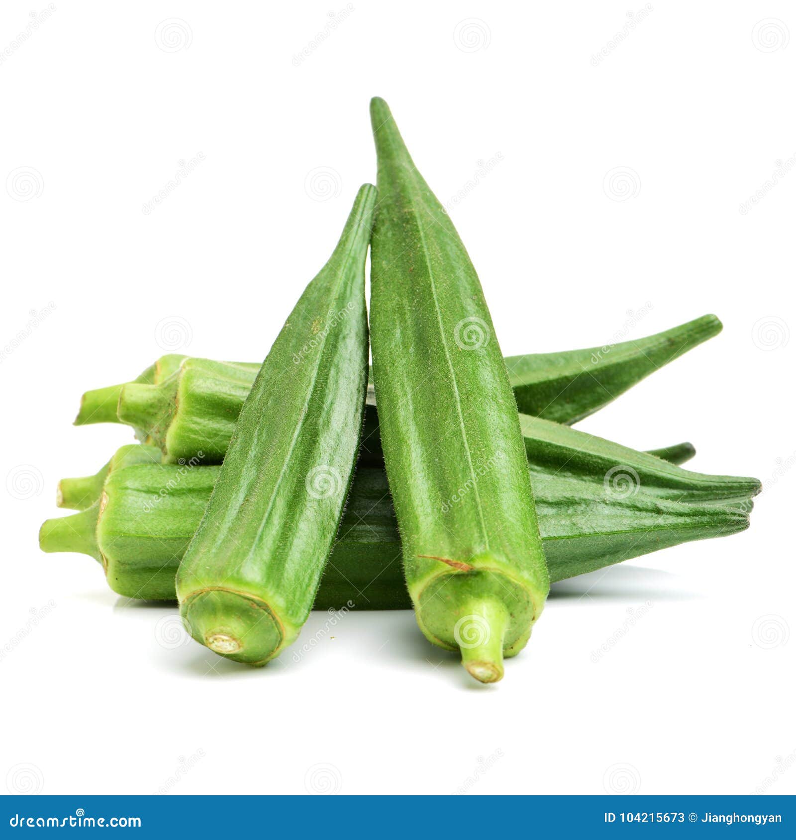 Fresh okra stock image. Image of heap, life, gourmet - 104215673