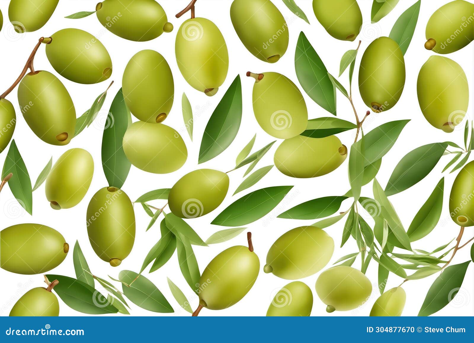 Fresh Olive Fruit Painting Stock Photo | CartoonDealer.com #304877670