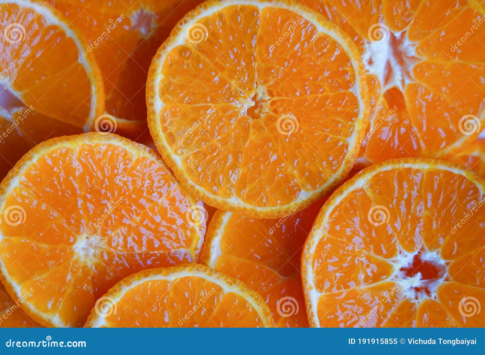 Fresh Orange Fruit in Circular Pieces with Vitamins and Nutrients Stock ...