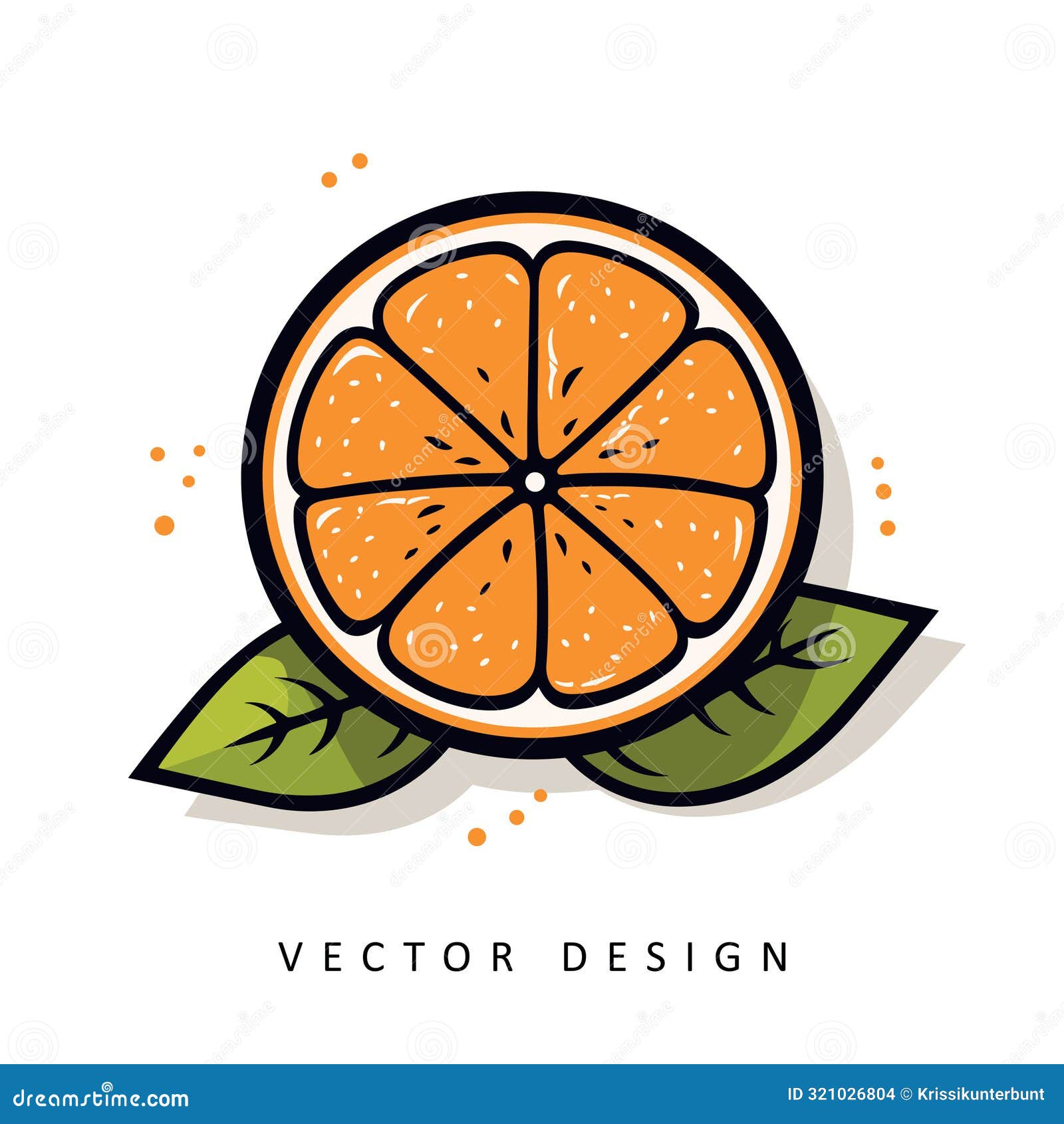 Fresh Orange Fruit Vector Design AI Generated Stock Vector - Illustration of exotic, element ...