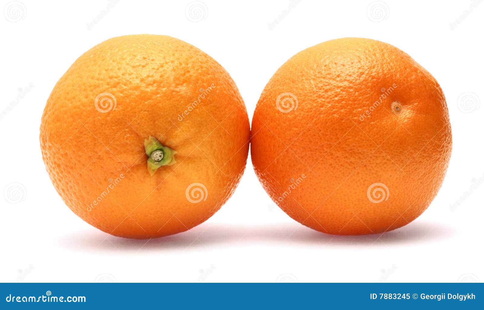Fresh Orange Isolated on White Stock Image - Image of isolated, fruit ...