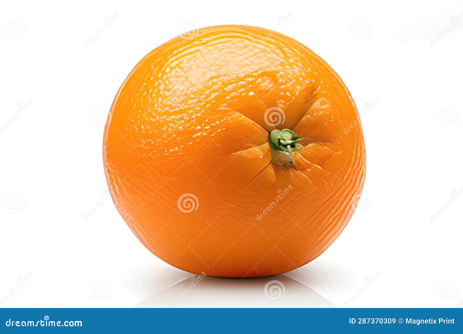 Fresh Orange Isolated on White Background Stock Illustration ...