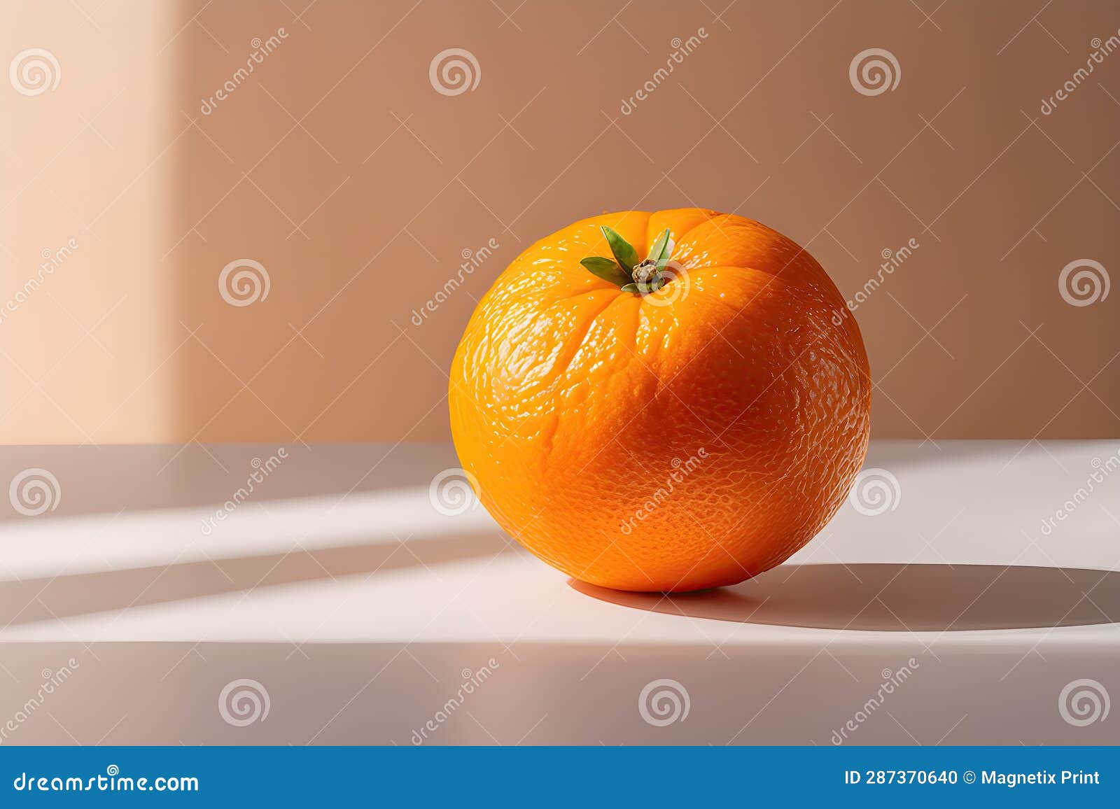 Fresh Orange Isolated on White Background Stock Illustration ...