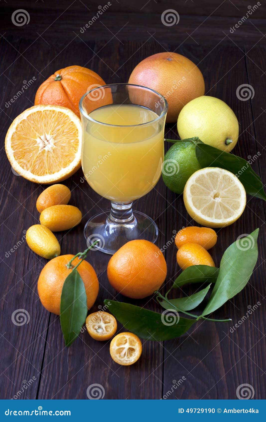 Fresh Orange juice stock photo. Image of drink, leaf - 49729190