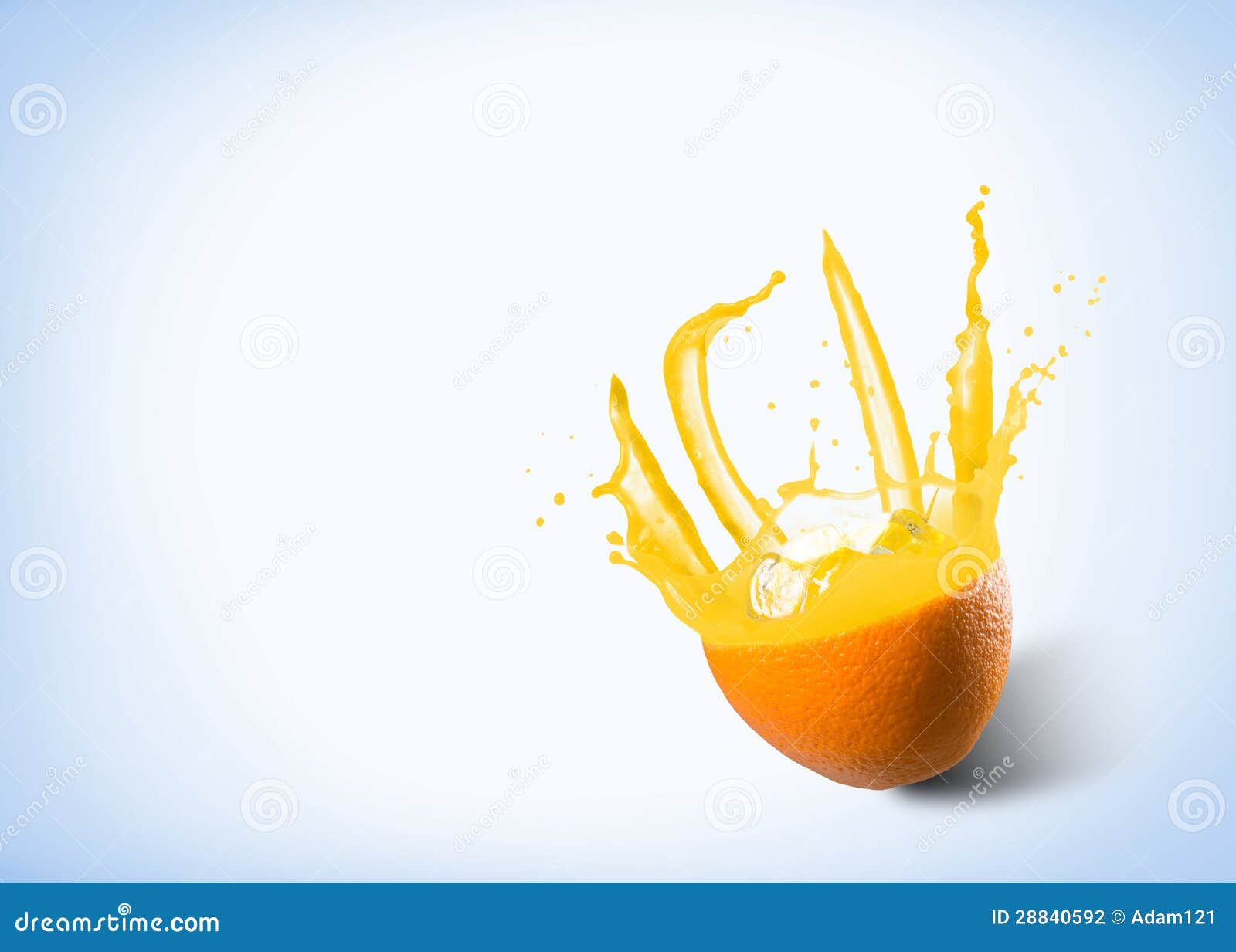 Fresh Orange Juice with a Splash Stock Photo - Image of droplet ...