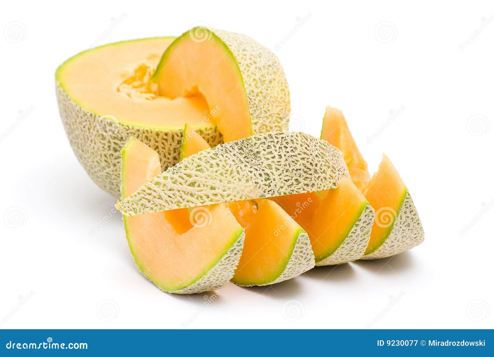 Fresh orange melon stock image. Image of cantaloupe, isolated - 9230077