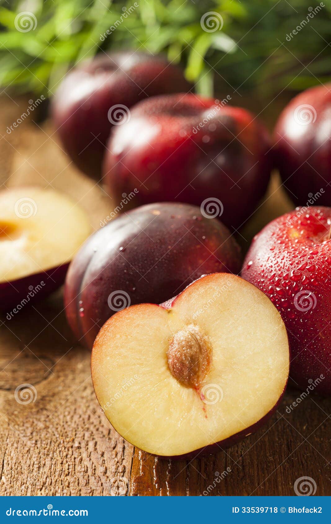 Fresh Organic Black Plums stock photo. Image of vitamin - 33539718