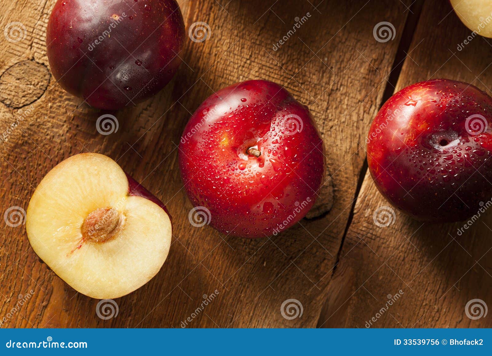Fresh Organic Black Plums stock photo. Image of vegetarian - 33539756