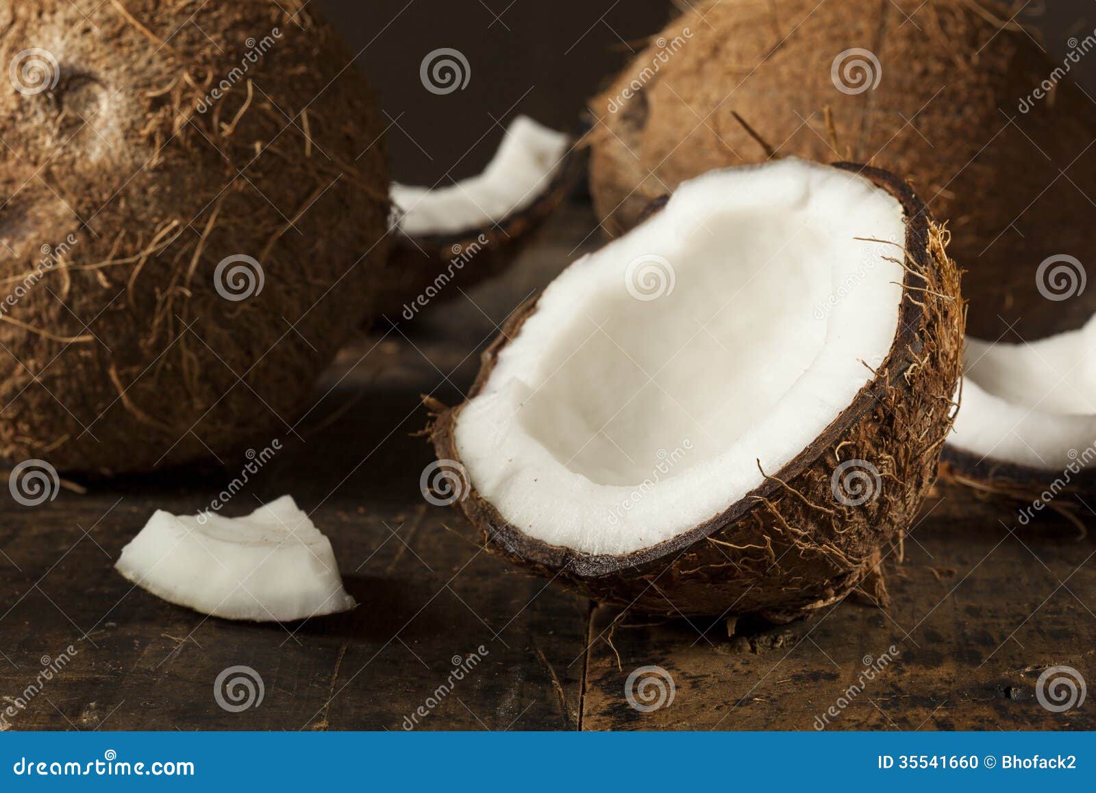Fresh Organic Brown Coconut Stock Photo - Image of nutrition, fruit ...