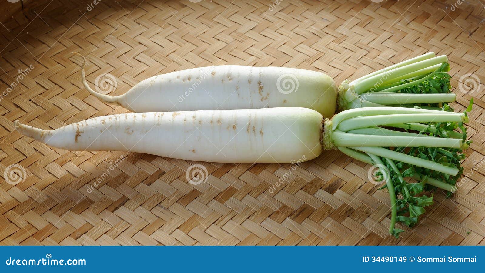 Fresh Organic Daikon Radishes Stock Image - Image of healthy ...