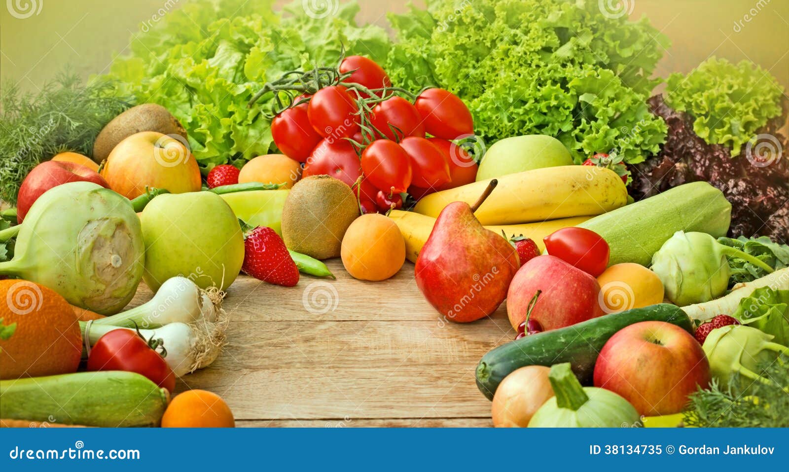Fresh Organic Fruits and Vegetables Stock Image - Image of ...