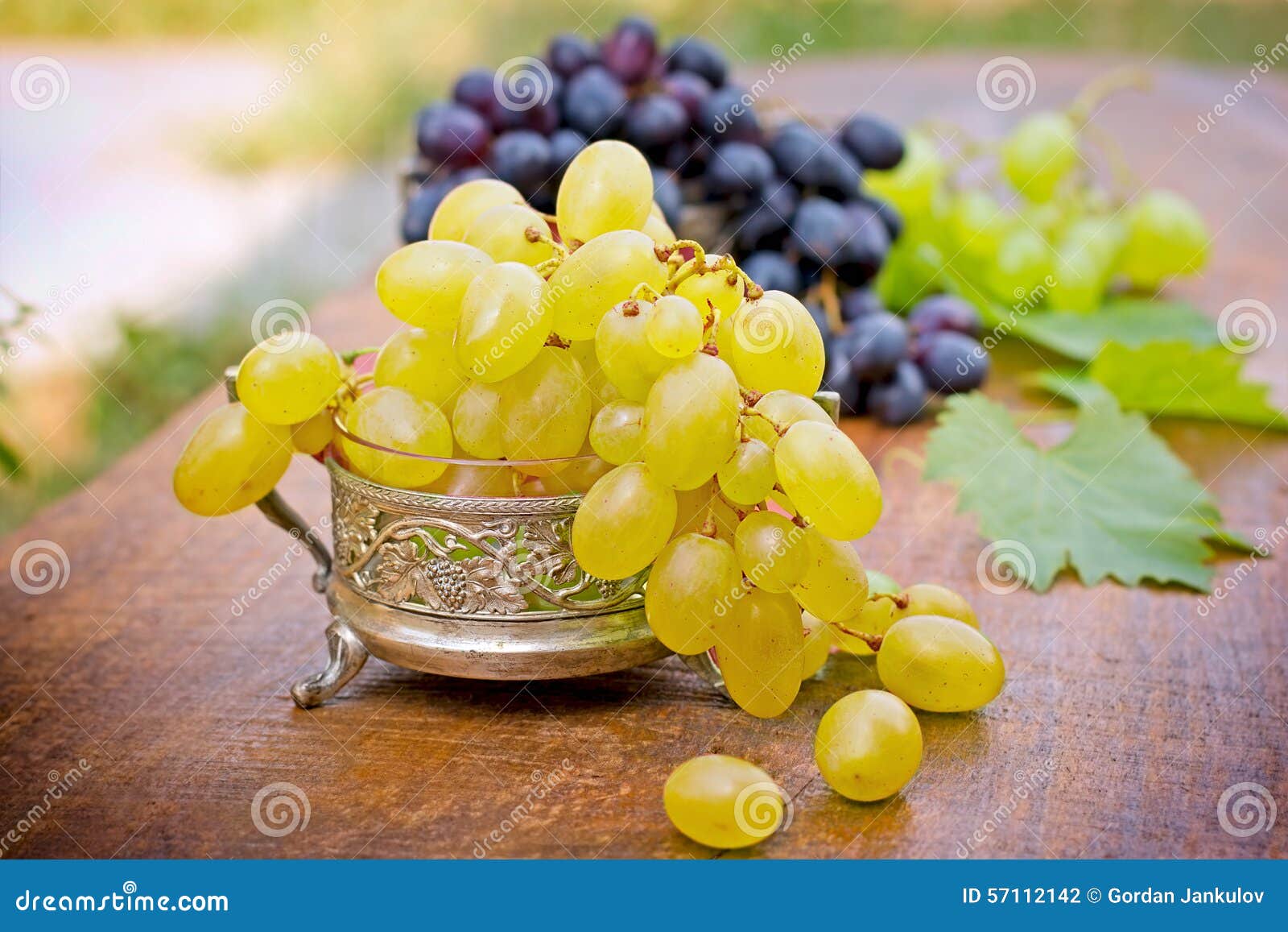 Fresh organic grapes stock photo. Image of close, riesling - 57112142