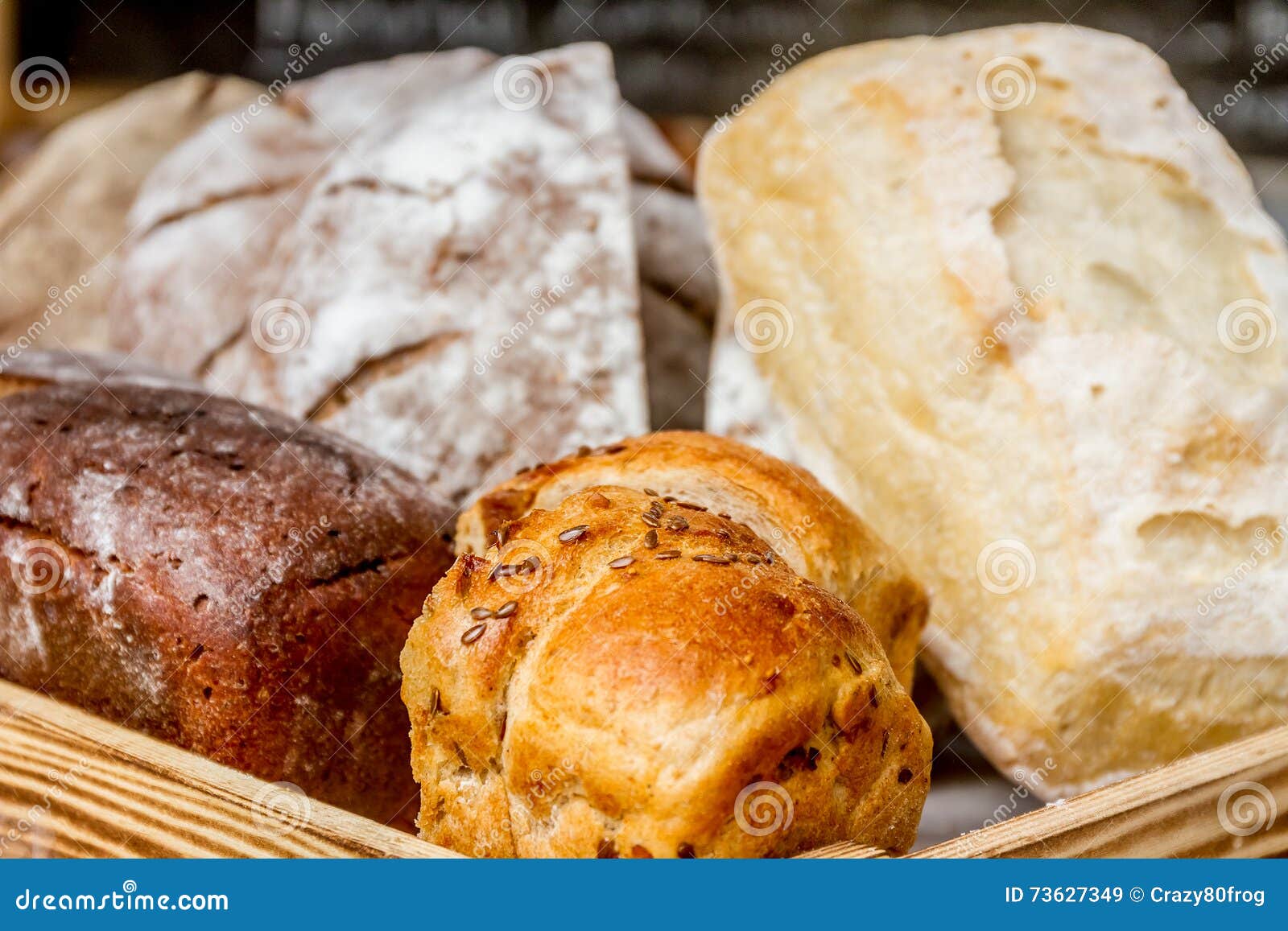 Fresh Organic Home-made Bread Stock Image - Image of food, homemade ...