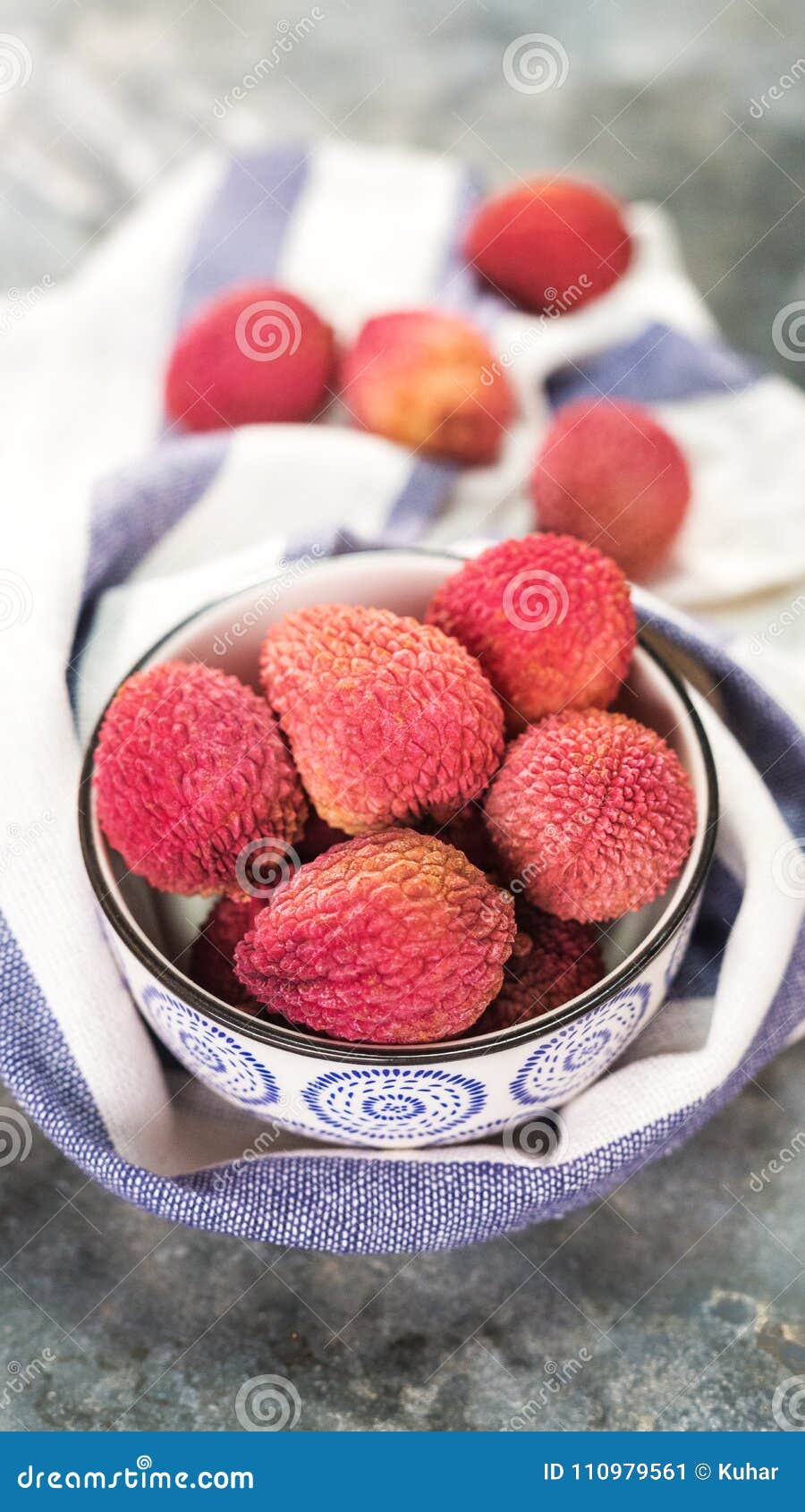 Fresh organic lychee fruit stock image. Image of bowl - 110979561
