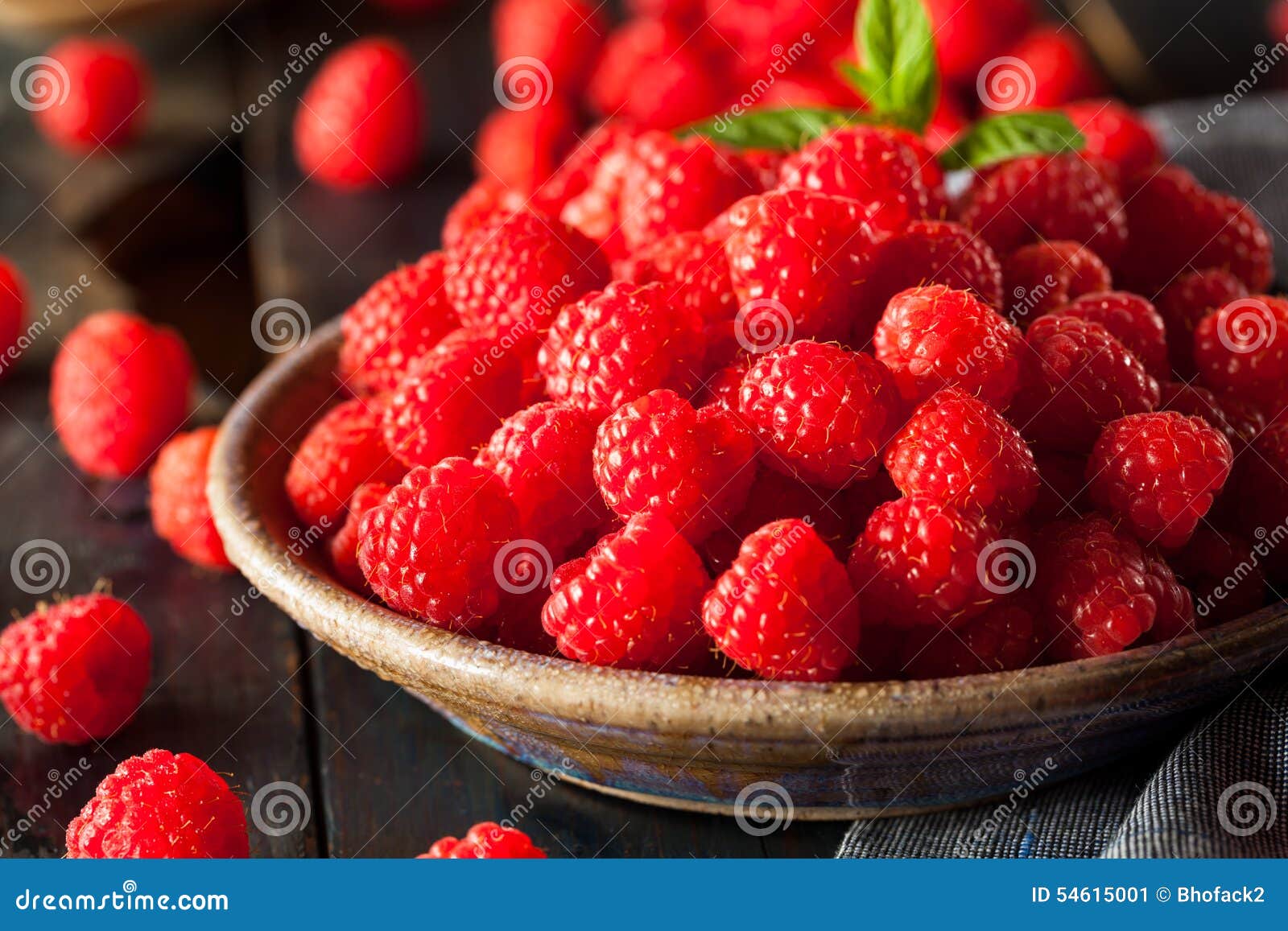 Fresh Organic Raw Raspberries Stock Image - Image of raspberry, food ...