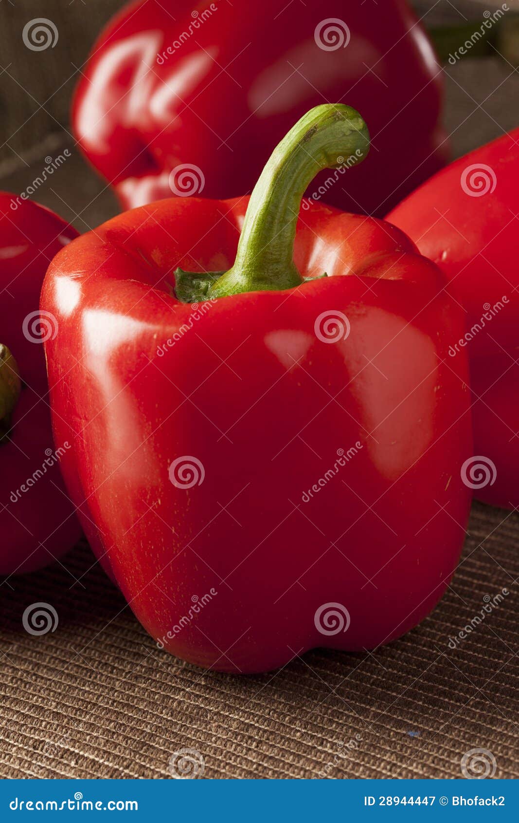 Fresh Organic Red Bell Pepper Stock Image - Image of healthy, nutrition ...