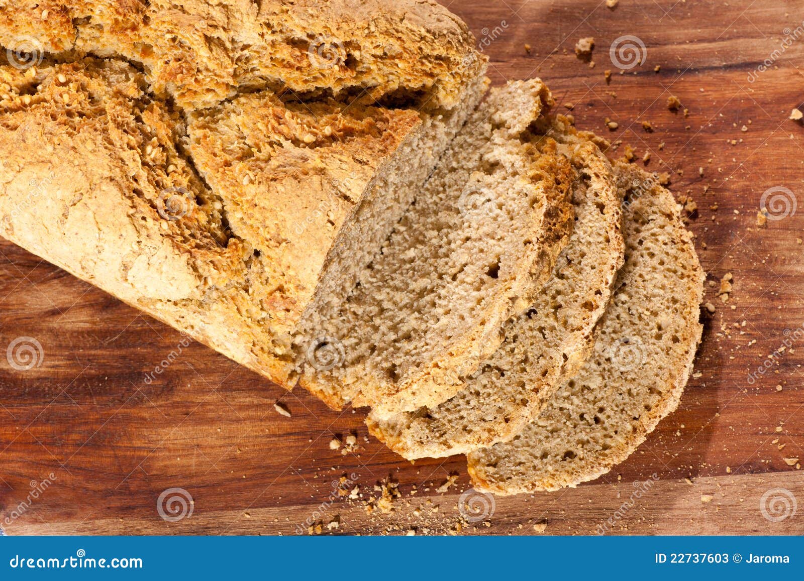 Fresh organic sliced bread stock image. Image of healthy - 22737603