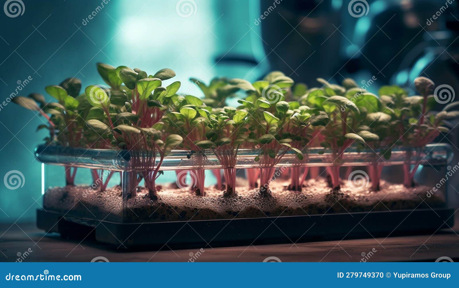 Fresh Organic Tomato Seedling Grows in Laboratory for Scientific ...