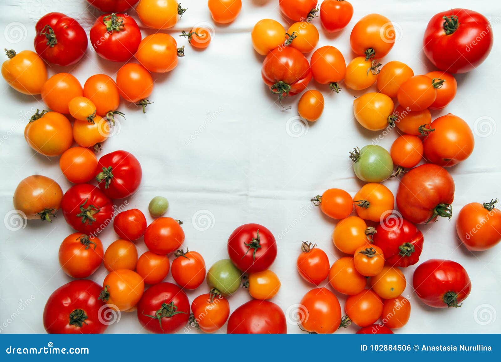 Fresh Organic Tomatoes of Different Colors Stock Photo - Image of ...