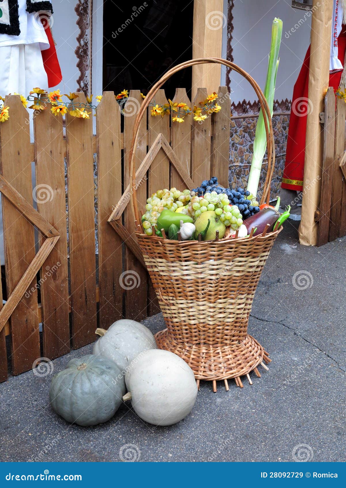 Fresh Organic Vegetables in a Basket Stock Image - Image of nature ...