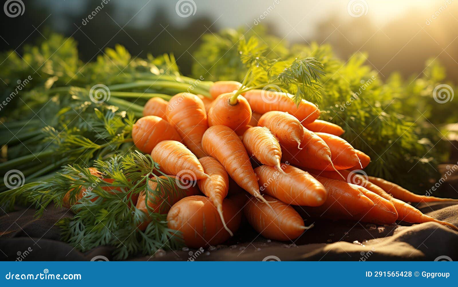 Fresh, Organic Vegetables Grown in a Sunny Vegetable Garden Generated ...