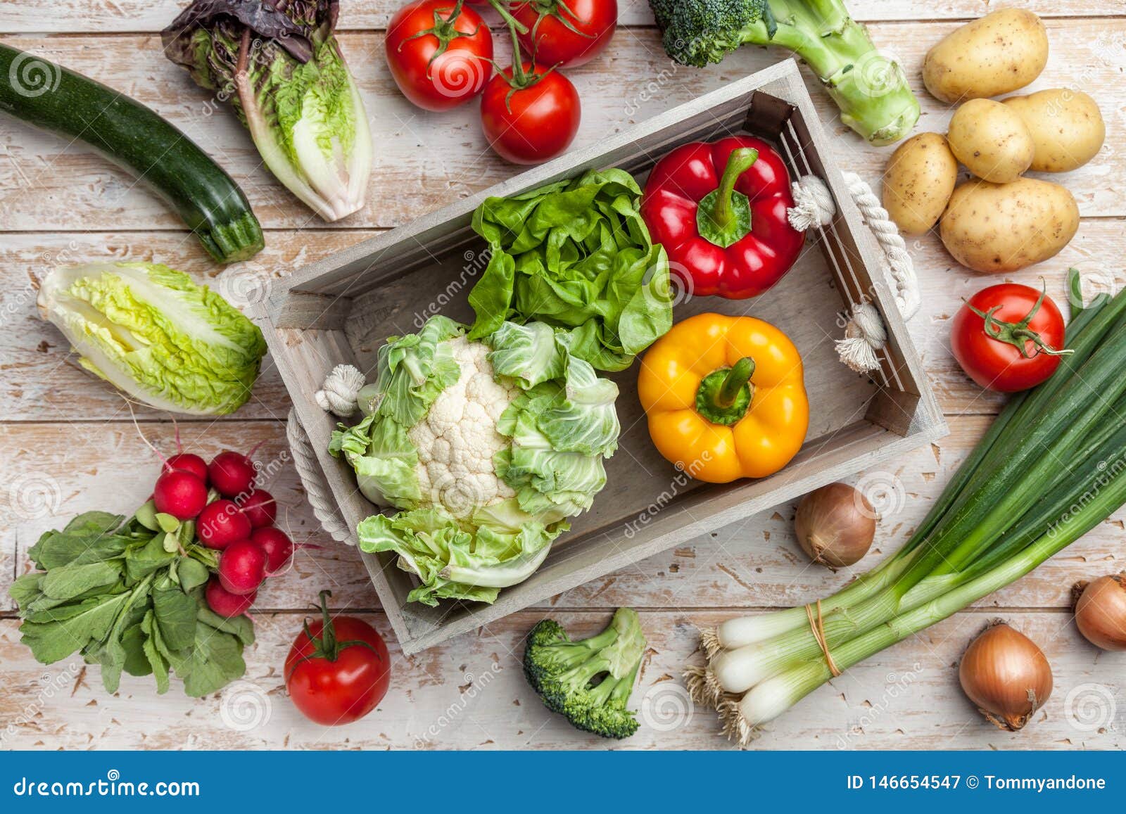 Fresh Organic Vegetables on Rustic Background Stock Image - Image of ...