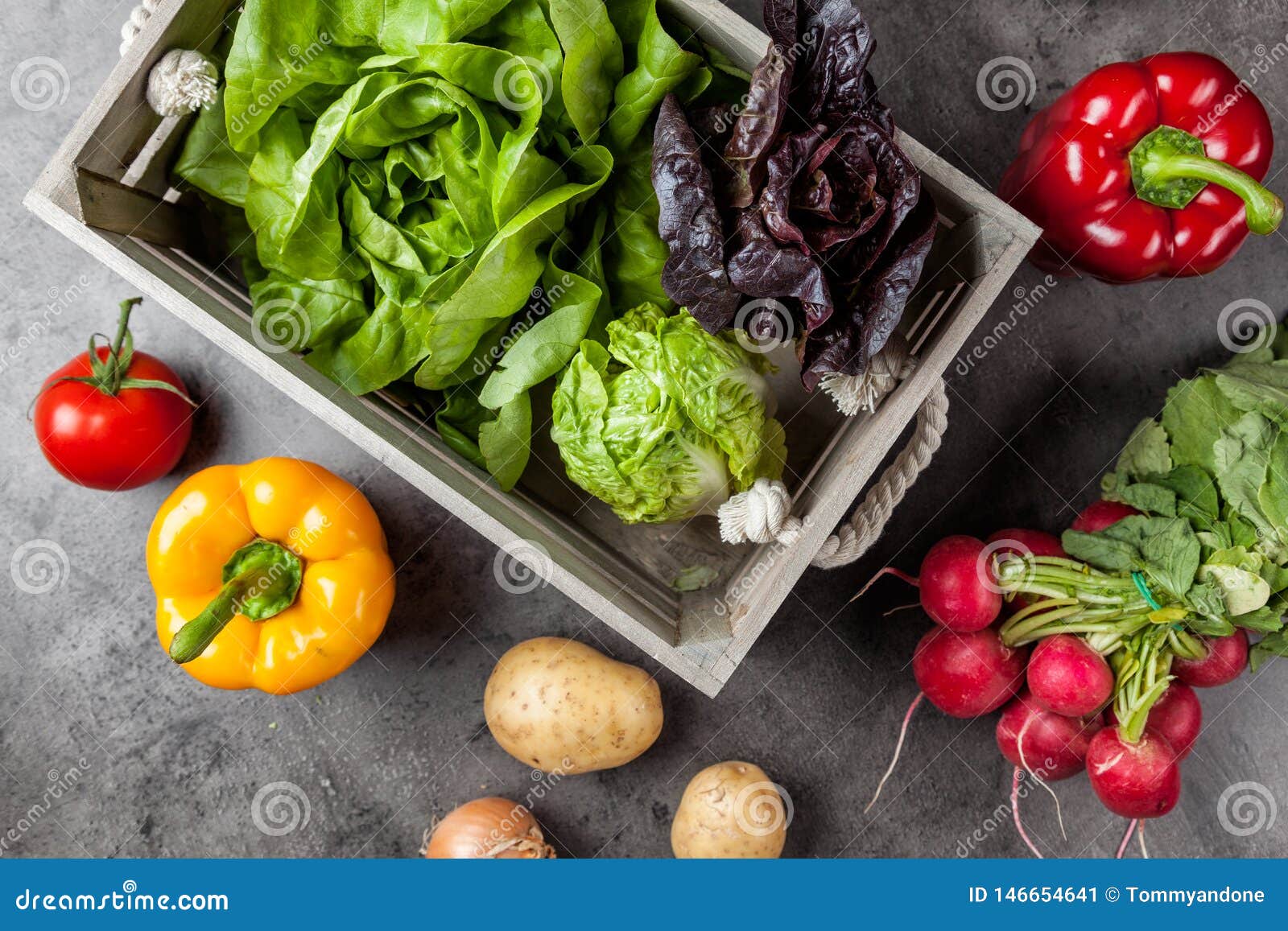 Fresh Organic Vegetables on Rustic Background Stock Image - Image of ...