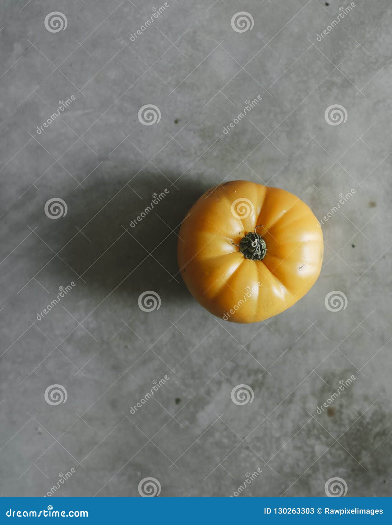 Fresh Organic Yellow Heirloom Tomato Stock Image - Image of single ...