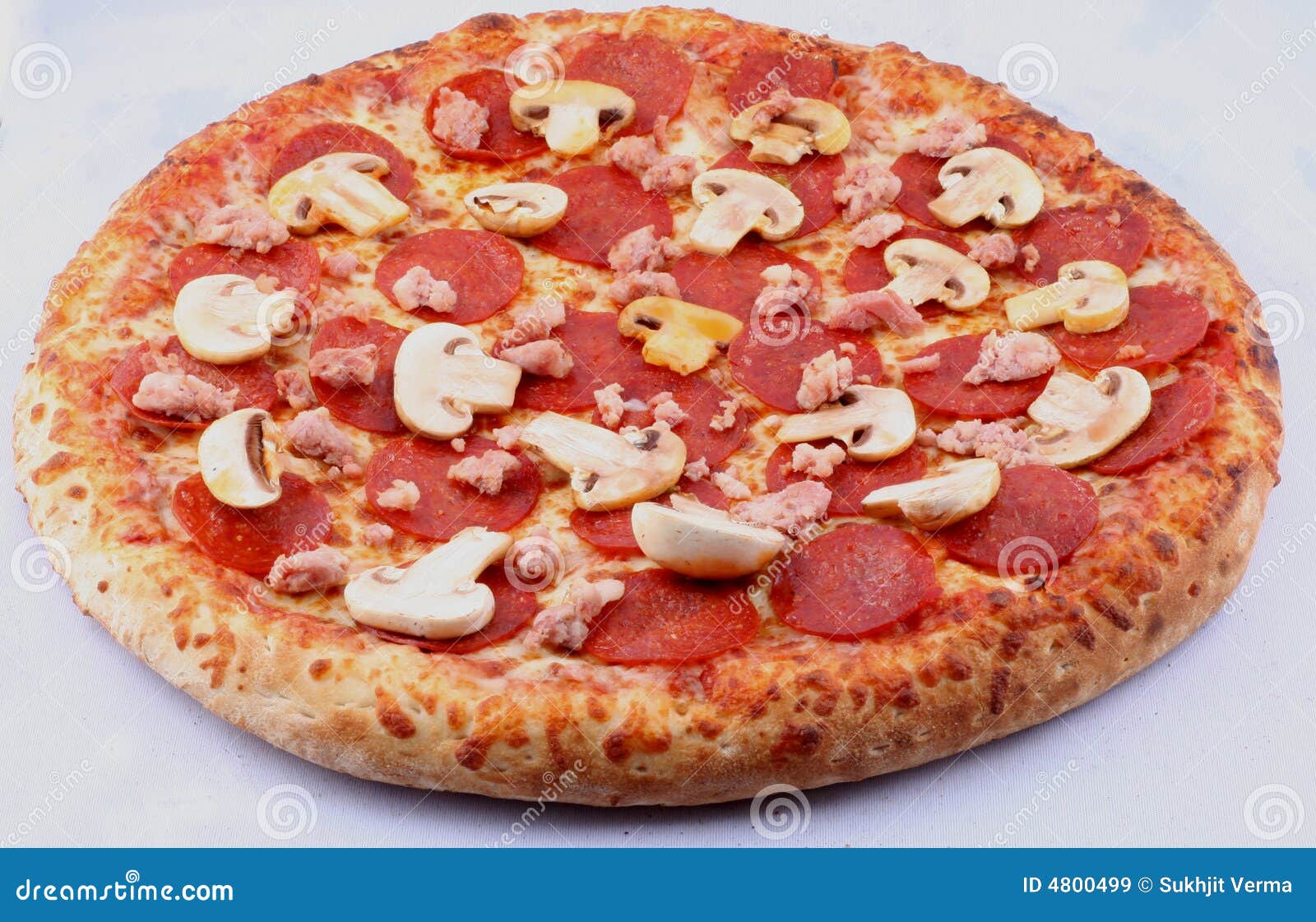 Fresh oven baked pizza stock image. Image of cheese, unhealthy - 4800499