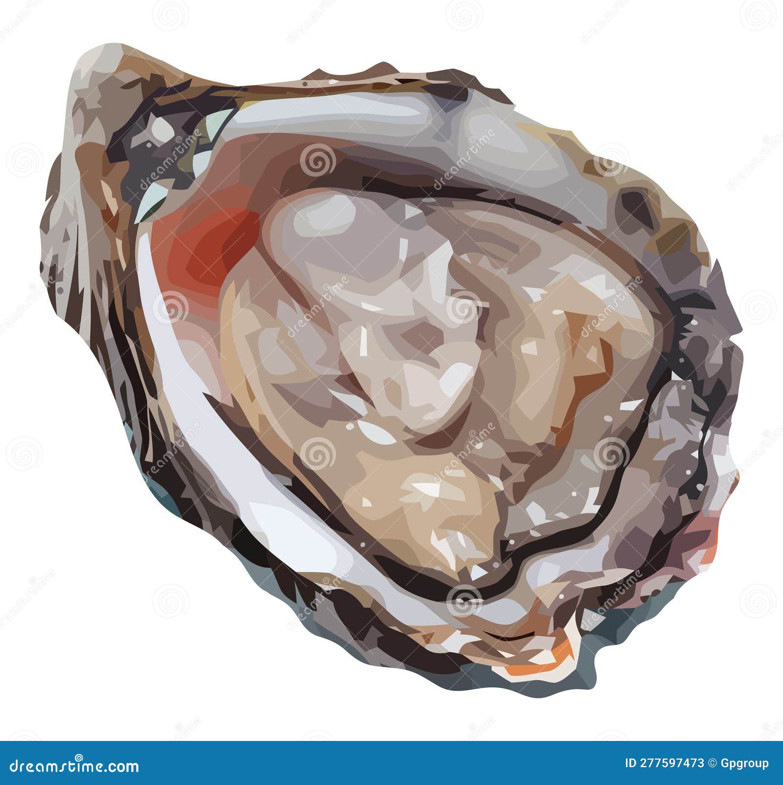 Fresh oyster vector design stock vector. Illustration of shape - 277597473