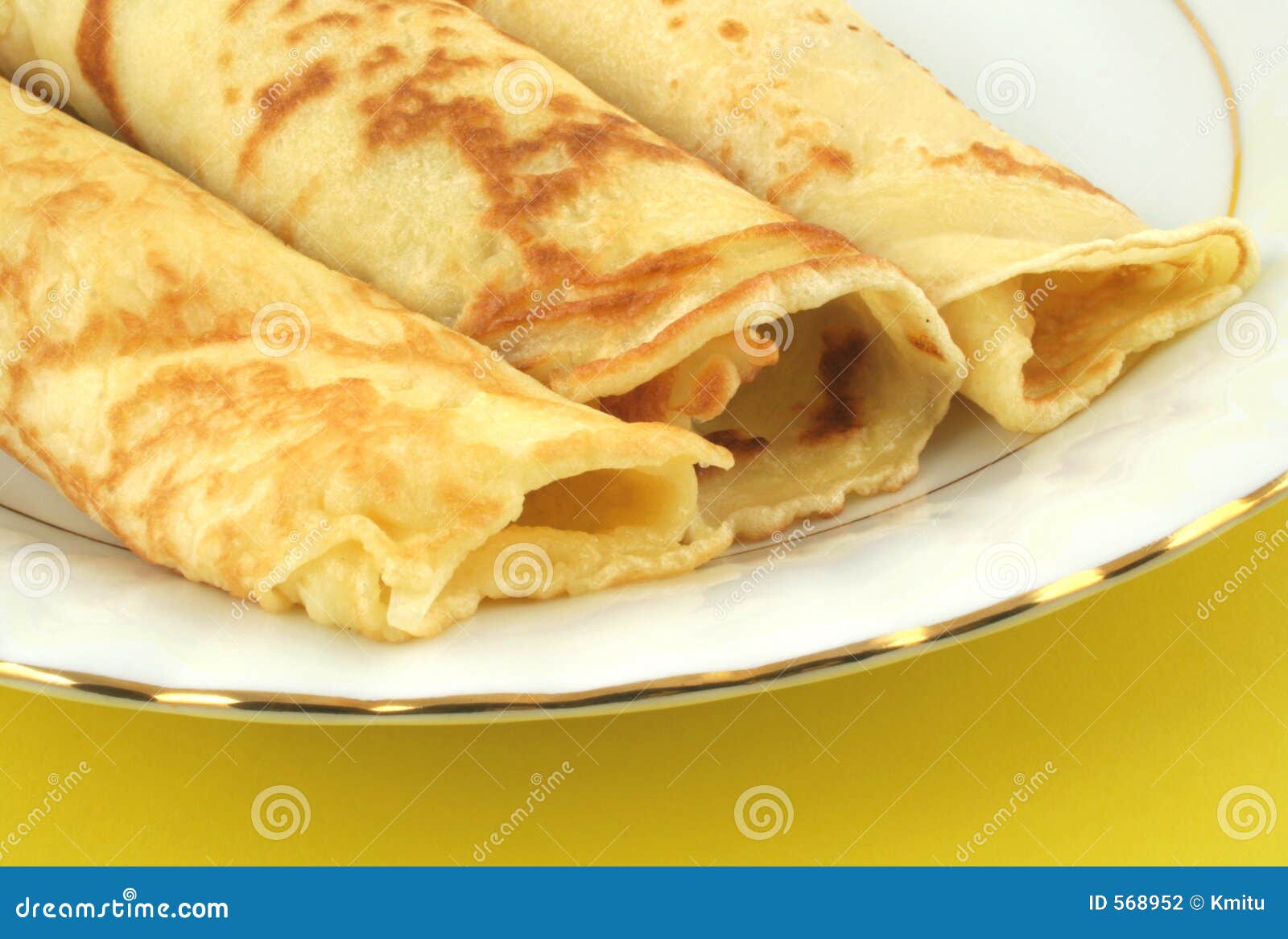 Fresh pancakes on plate stock photo. Image of detail, crepe - 568952