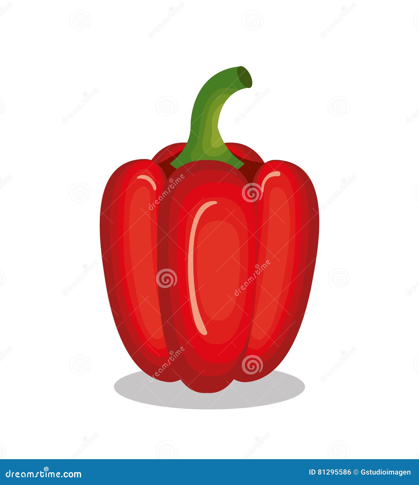 Fresh Paprica Vegetable Icon Stock Vector - Illustration of kitchen ...