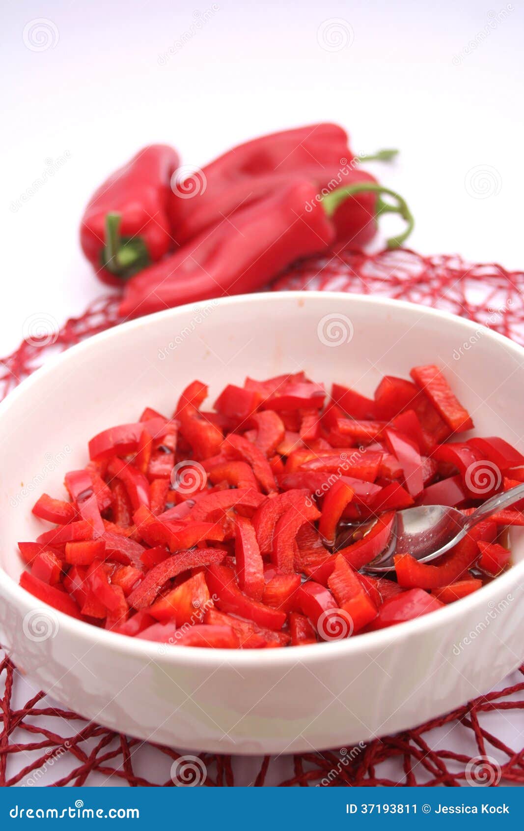 Fresh paprika salad stock image. Image of paprika, vegetables - 37193811